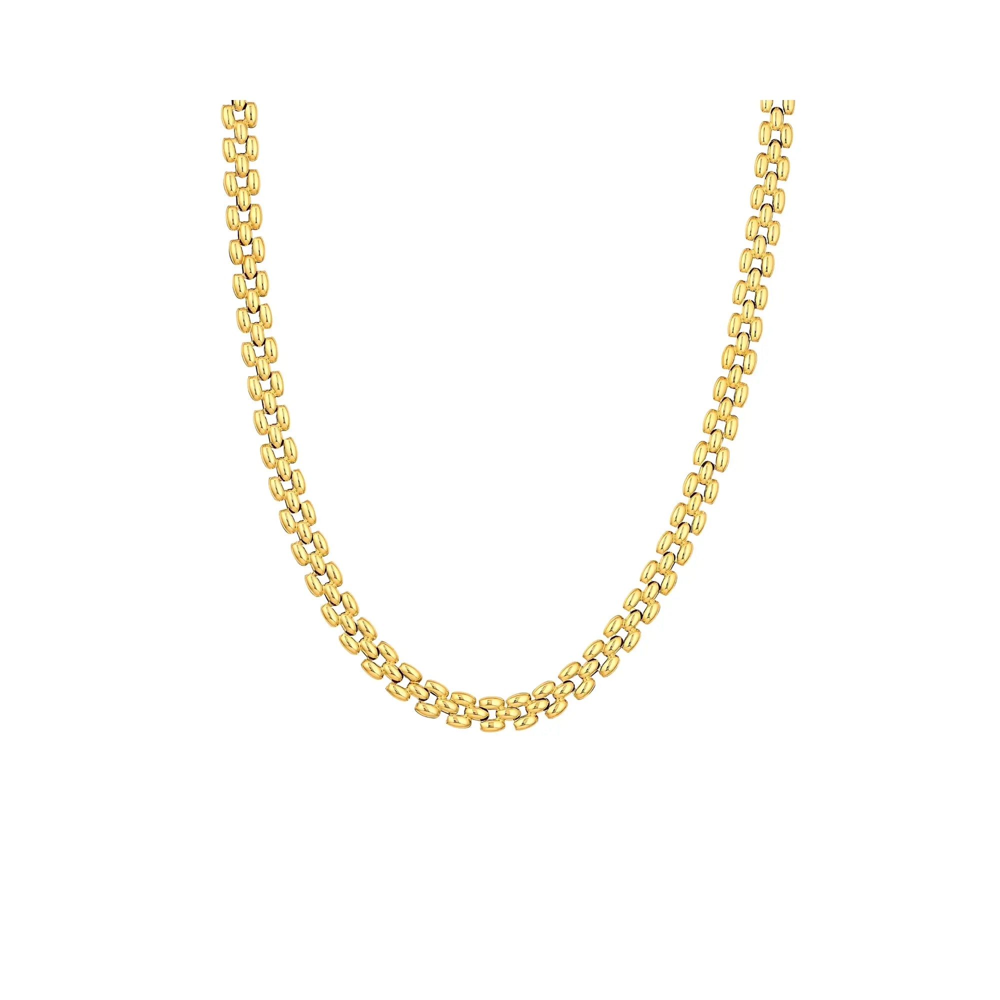 Multi Row Gold Chain Necklace - JJ Jewelry